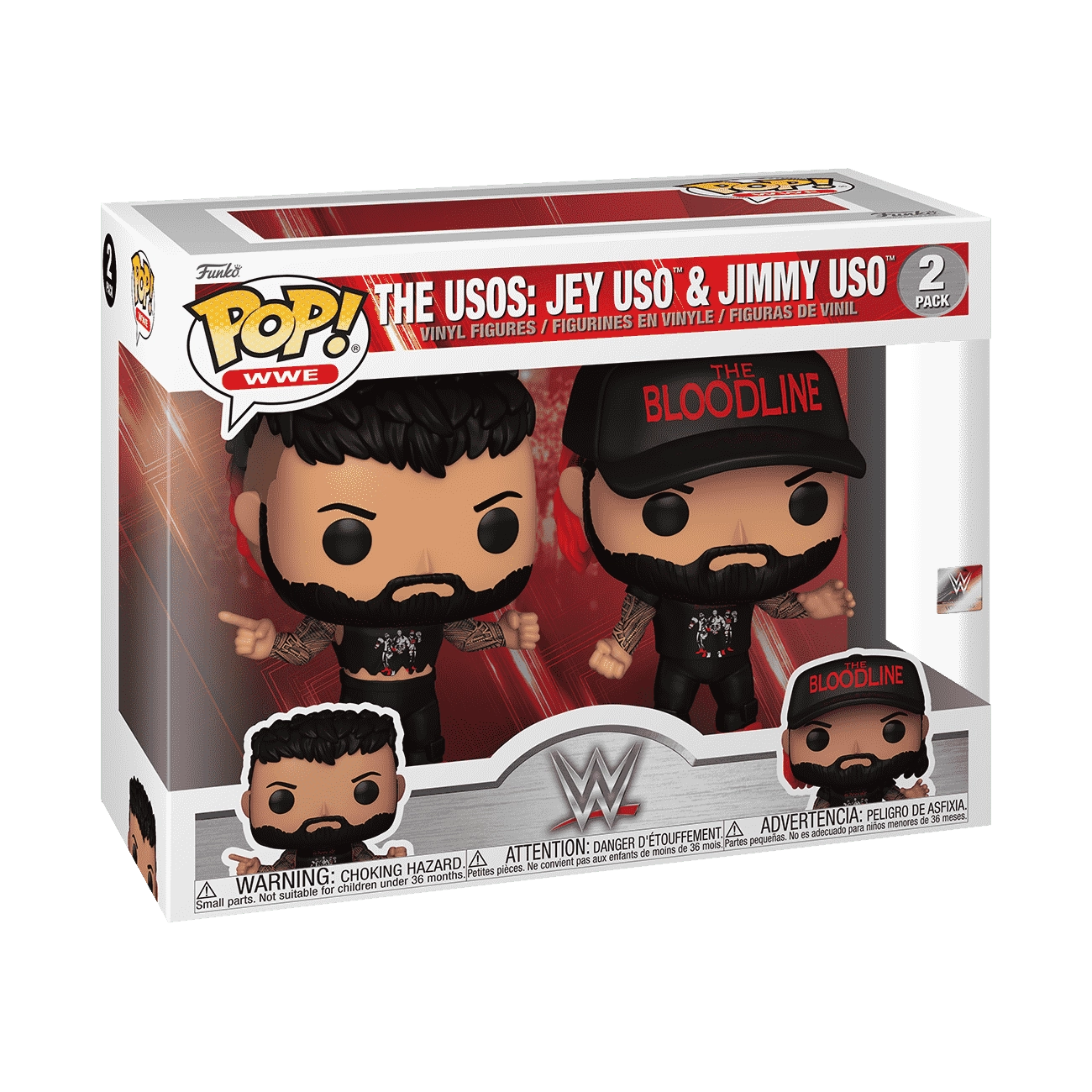 Pop! WWE: The Usos: Jey Uso & Jimmy Uso 2-Pack - WWE | FP72282